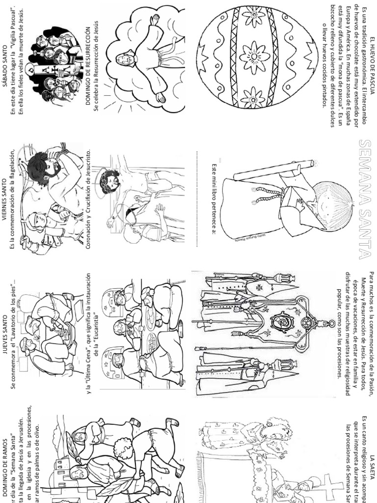 Mini libro sobre la Semana Santa | PDF | Ciencias sociales | Arte