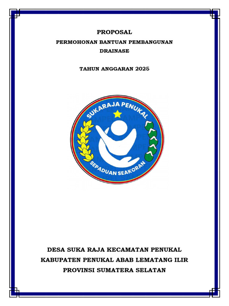 Proposal Drainase 2025 | PDF