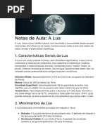Lista de Exercicios A Lua Com Gabarito | PDF | Lua | Terra