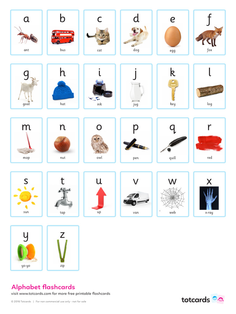 Alphabet Flashcards | PDF
