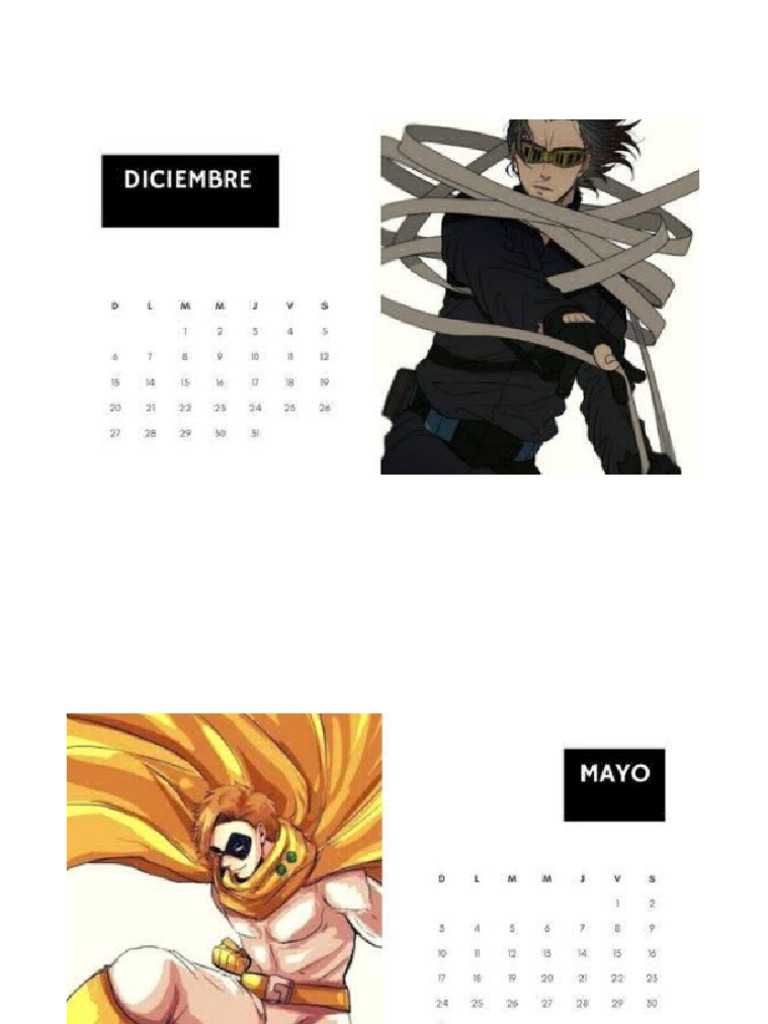 Calendario Pro Heroes | PDF