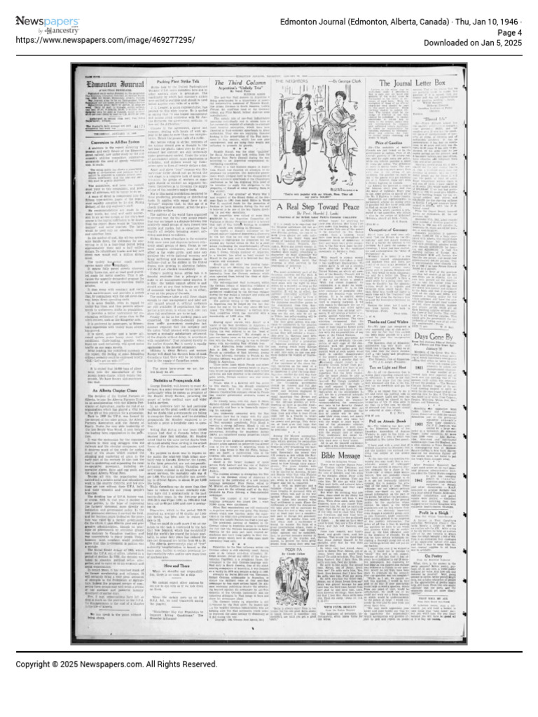 Edmonton Journal January 10, 1946 Edition | PDF