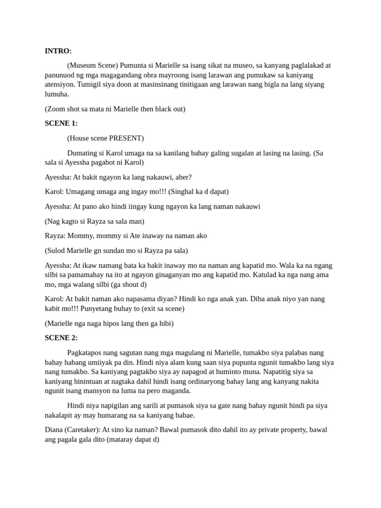 Script For Drama Art App | PDF
