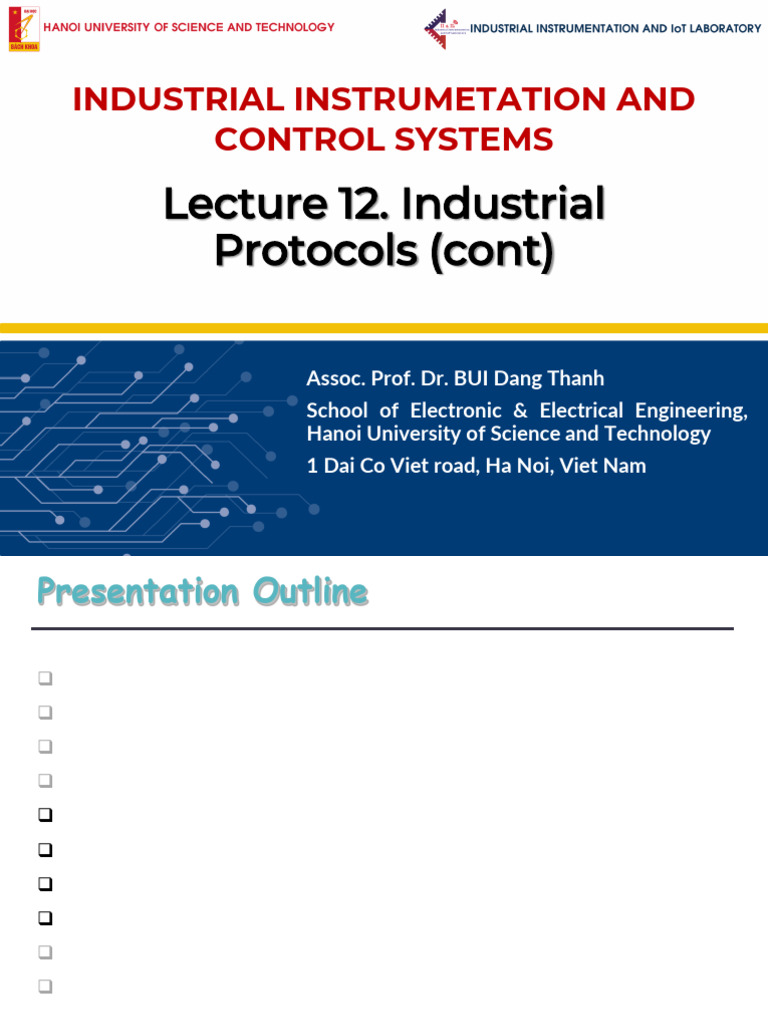 Overview of Industrial Protocols | PDF | Ethernet | Computer Network