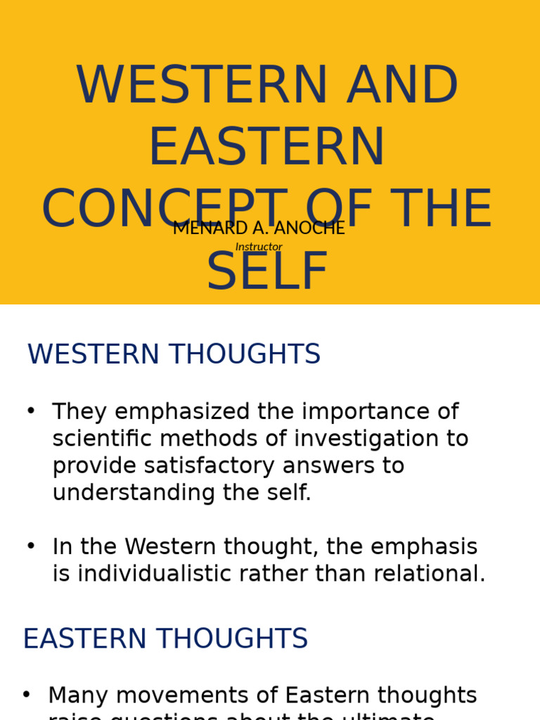 Western vs Eastern Concepts of Self | PDF | Ātman (Hinduism) | Brahman