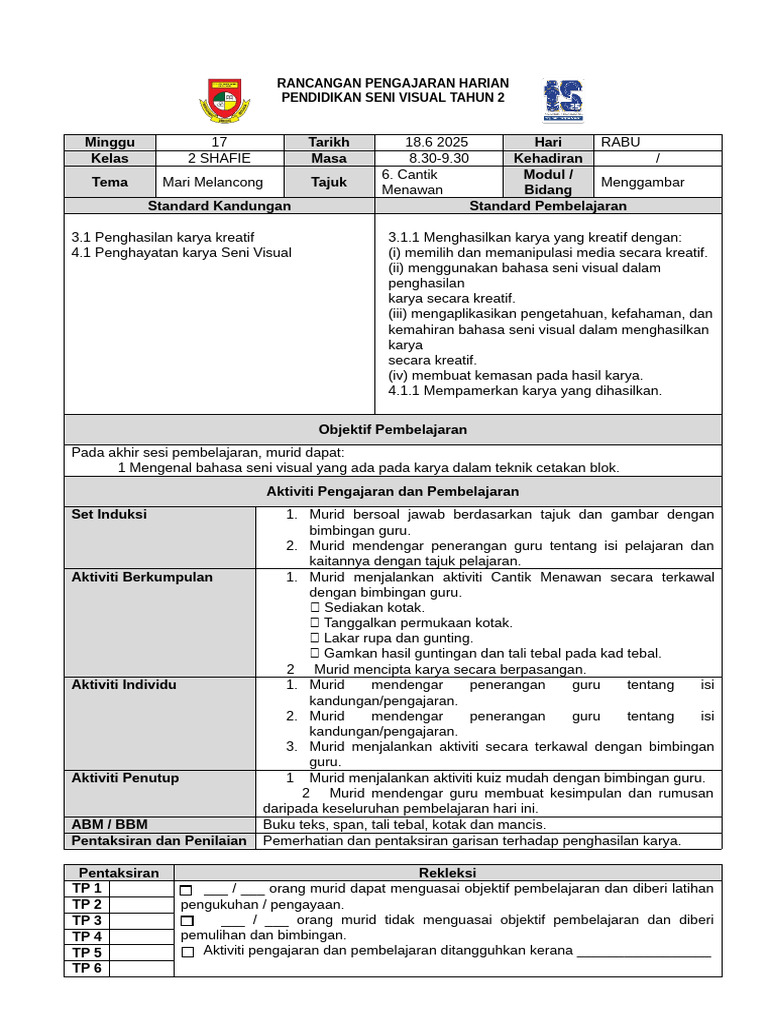 25-Rph MT THN 2 Minggu 18 | PDF