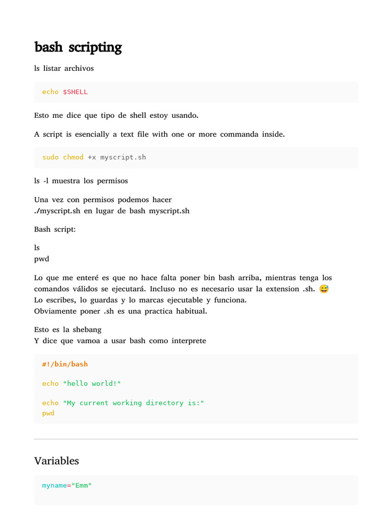 Bash Scripting | PDF | Software del sistema | Software