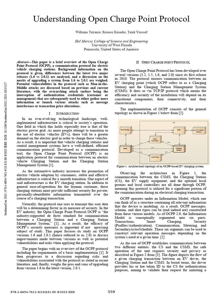 SoutheastCon 2023 - Understanding - Open - Charge - Point - Protocol ...