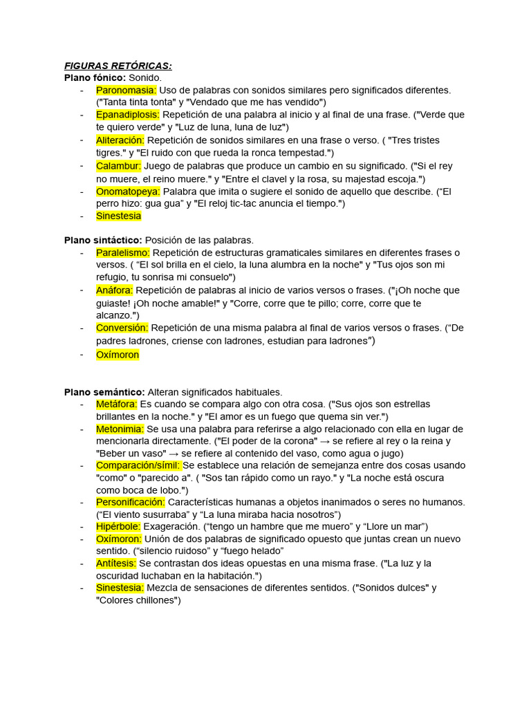 Figuras Retóricas y Métrica Poética | PDF | Rima | Lingüística