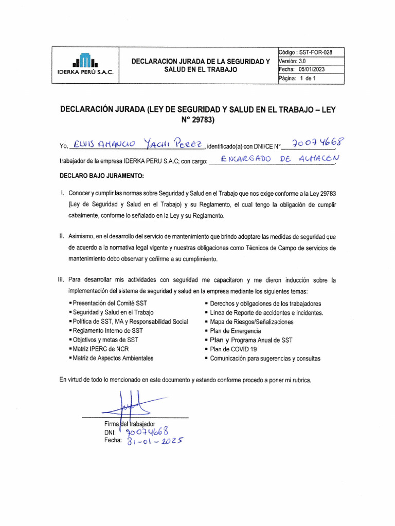 DJ - Protocolo de Bioseguridad - Elvis Yachi | PDF