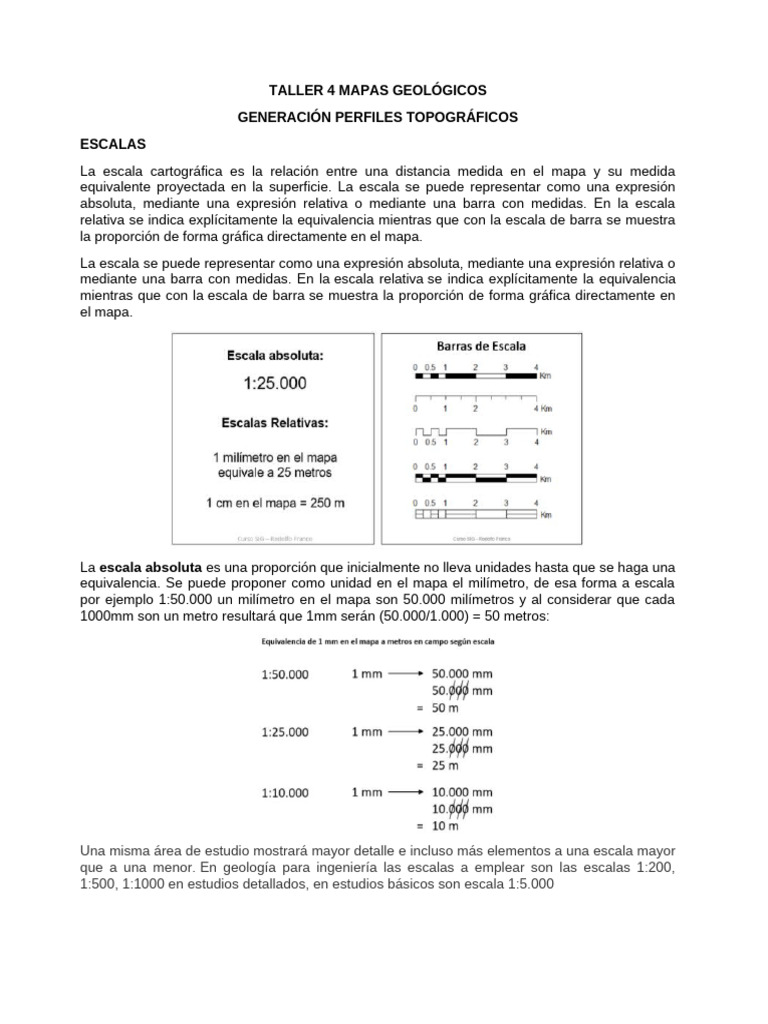 Taller Mapas Geológicos UNAL 2025-1 | PDF | Geología | Mapa