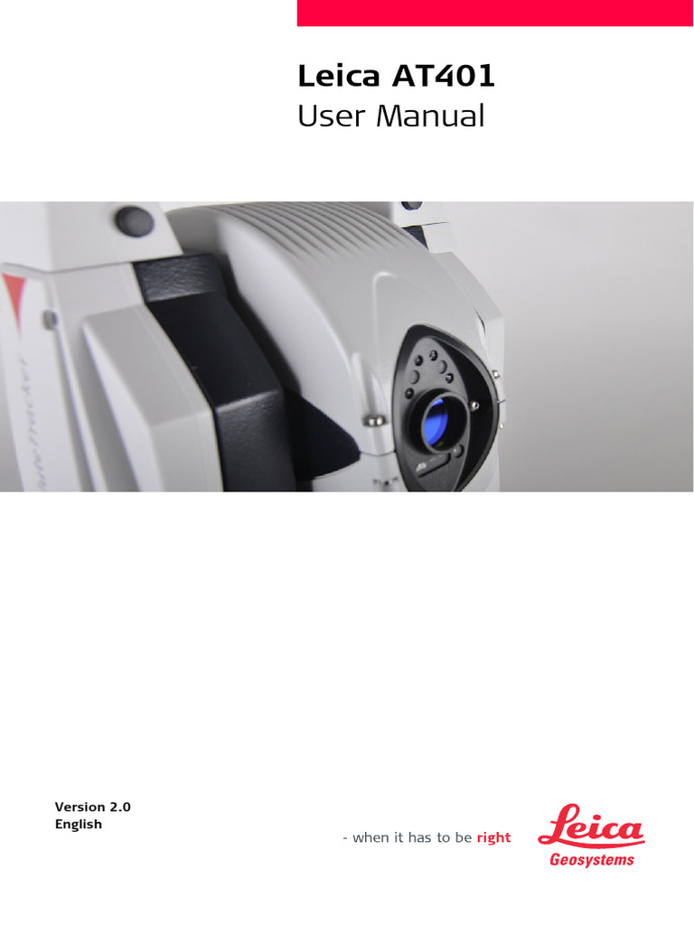 Leica AT401 User Manual V2.0.0en | PDF