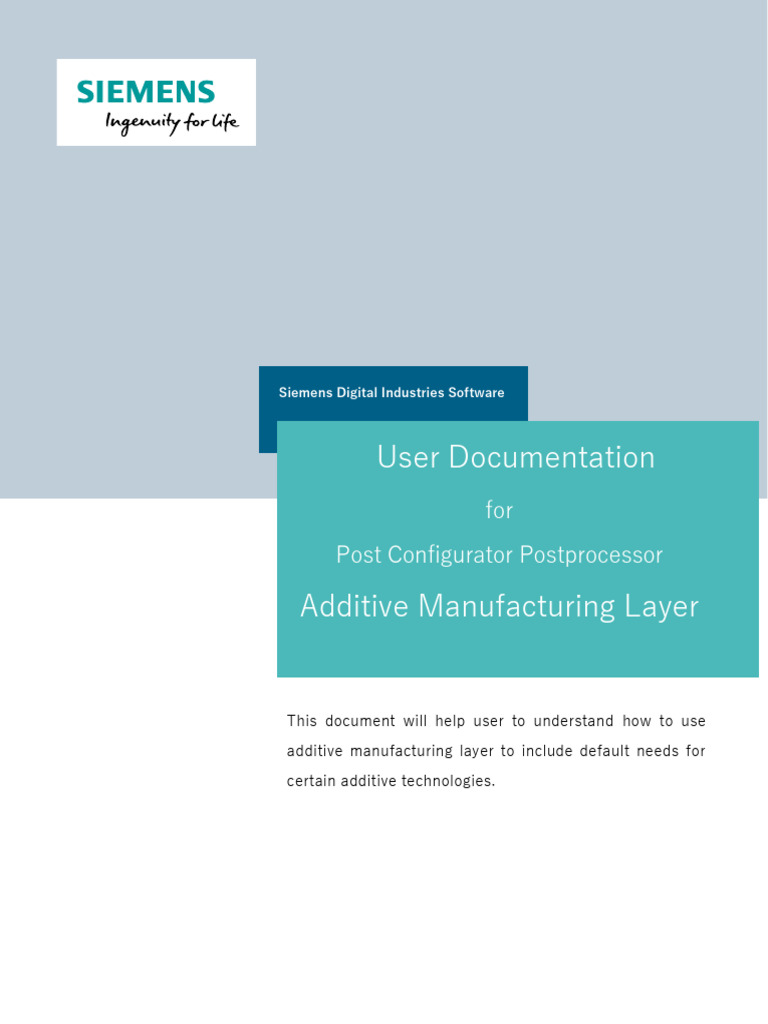 User Documentation AM Layer | PDF | 3 D Printing | Parameter (Computer Programming)