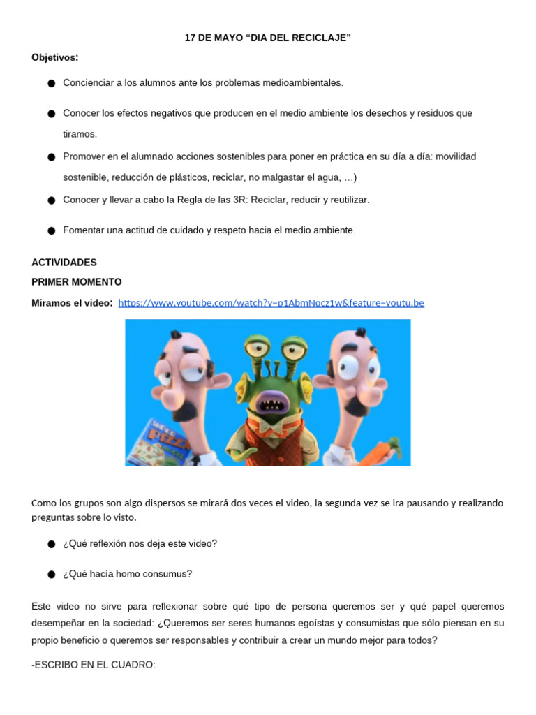 Clase Reciclaje | PDF | Reciclaje | Residuos