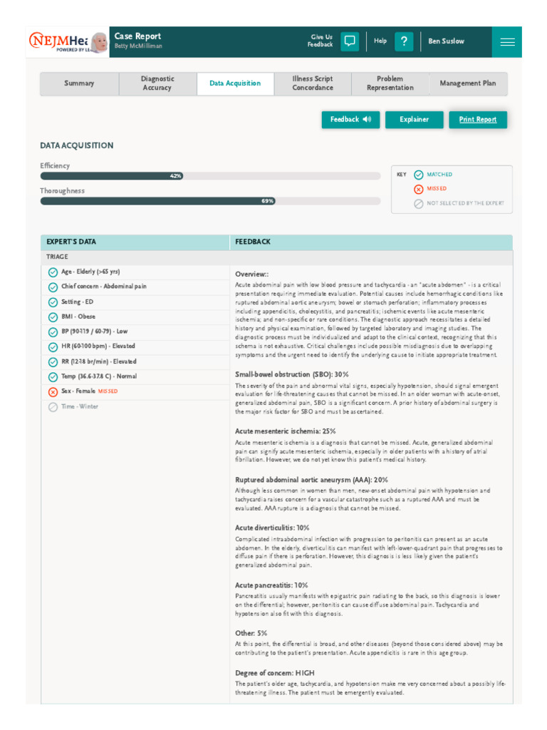 Case Report - Data Acquisition AMS | PDF | Ischemia | Angiography