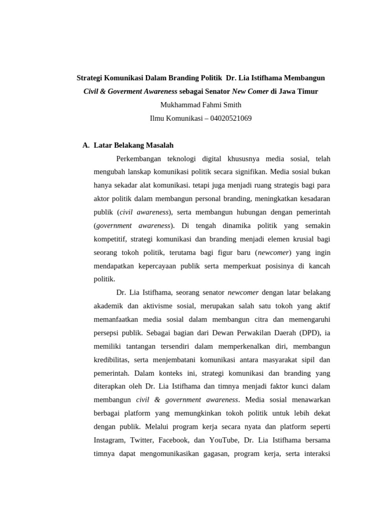 Sistematika Proposal SEMPRO | PDF