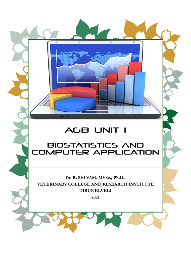 AGB Unit 1 Biostatistics | PDF | Statistics | Biostatistics