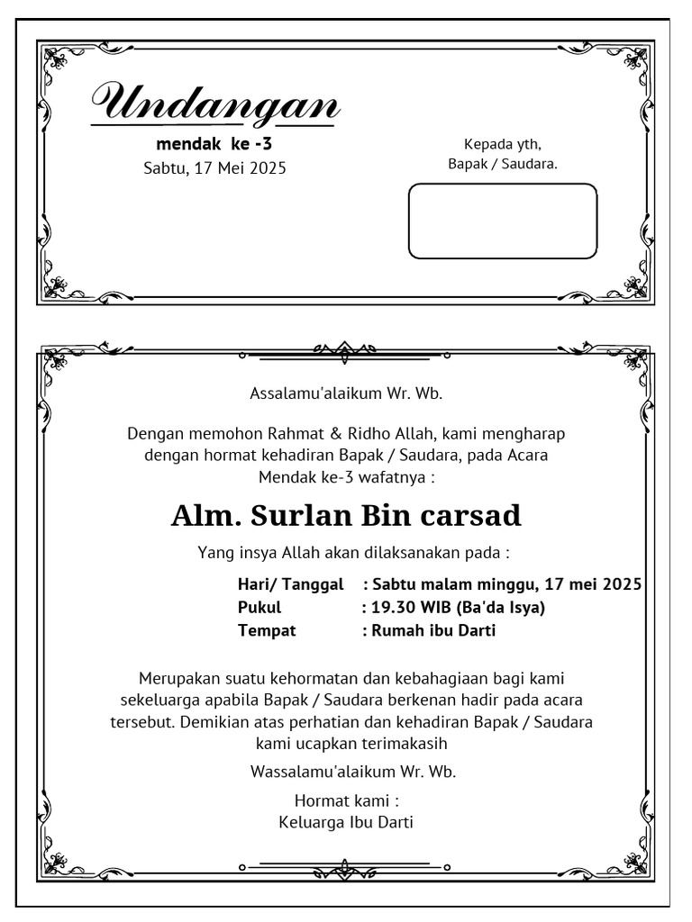 Putih Hitam Minimalis Klasik Undangan Yasin Dan Tahlil_20250515_124806 ...