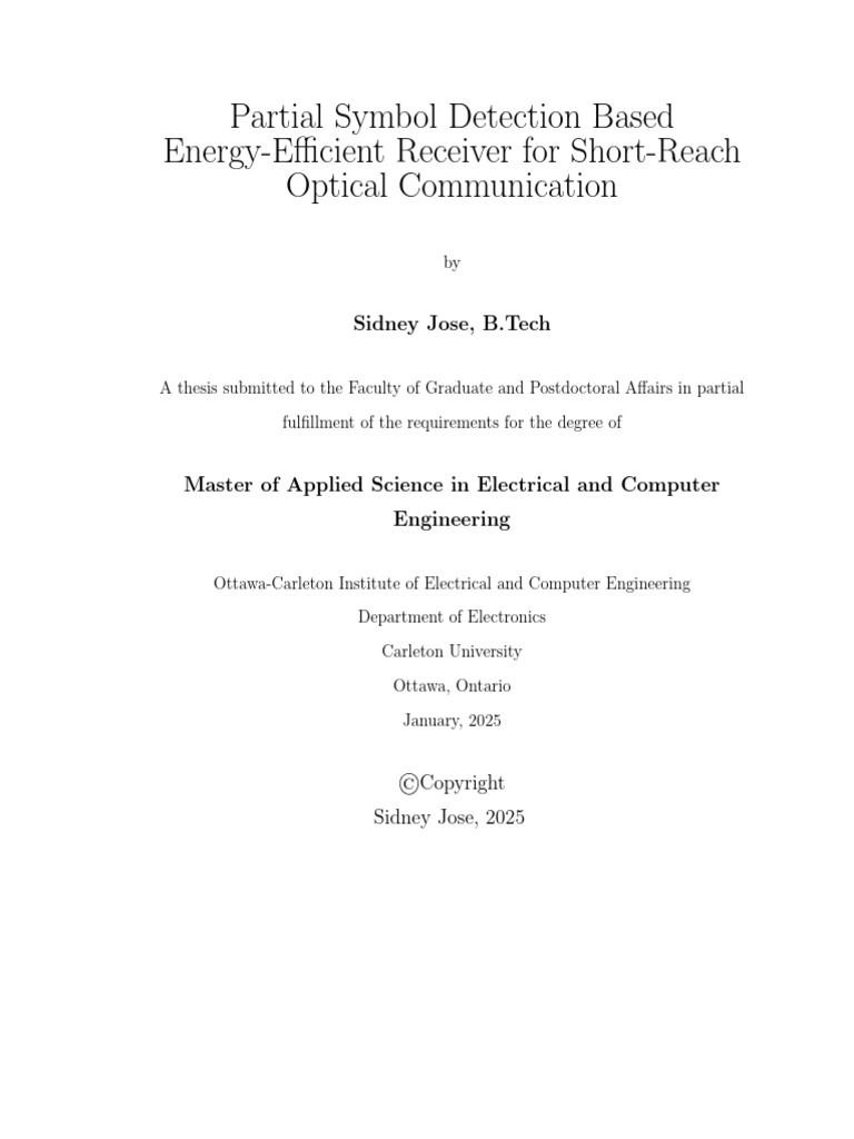 Jose Sidney Partial Symbol Detection Based Energyefficient Receiver For ...