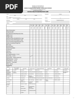 DepEd School Health Examination Card | PDF | Health Sciences | Diseases ...