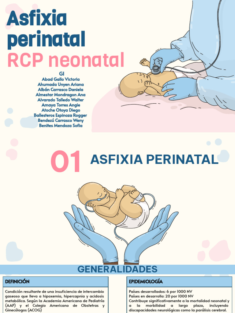 Asfixia Perinatal y RCP Neonatal: Guía Completa | PDF | Medicina ...