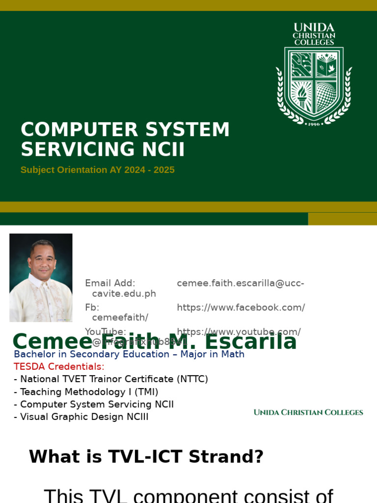 Computer System Servicing NCII Guide | PDF | Computing | Computer Science