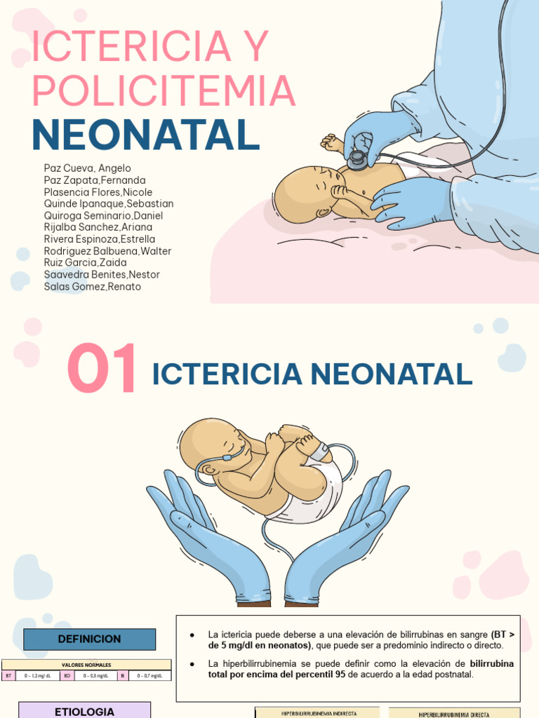 Ictericia y Policitemia Neonatal: Guía Completa | PDF | Medicina ...