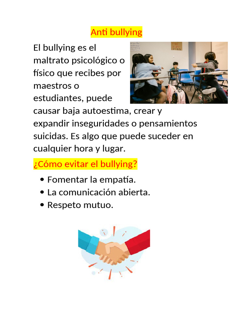 Anti Bullying | PDF