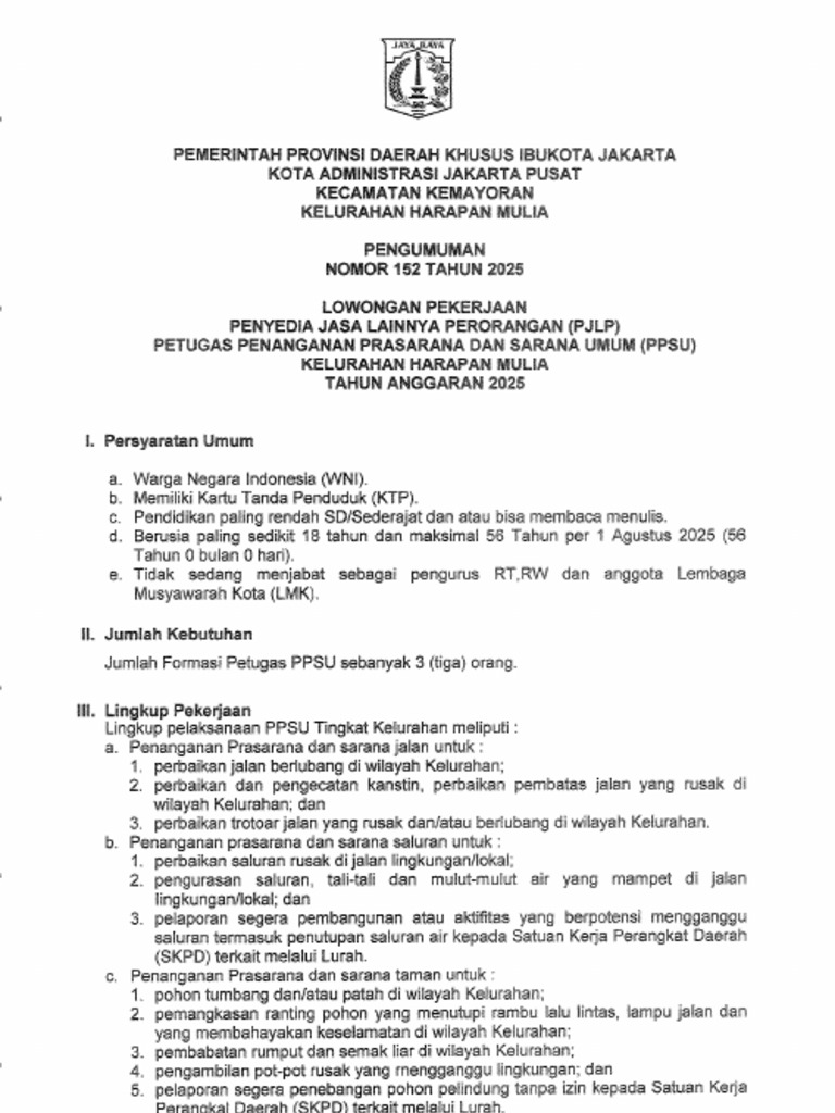 Ppsu Harapan Mulia 3 | PDF