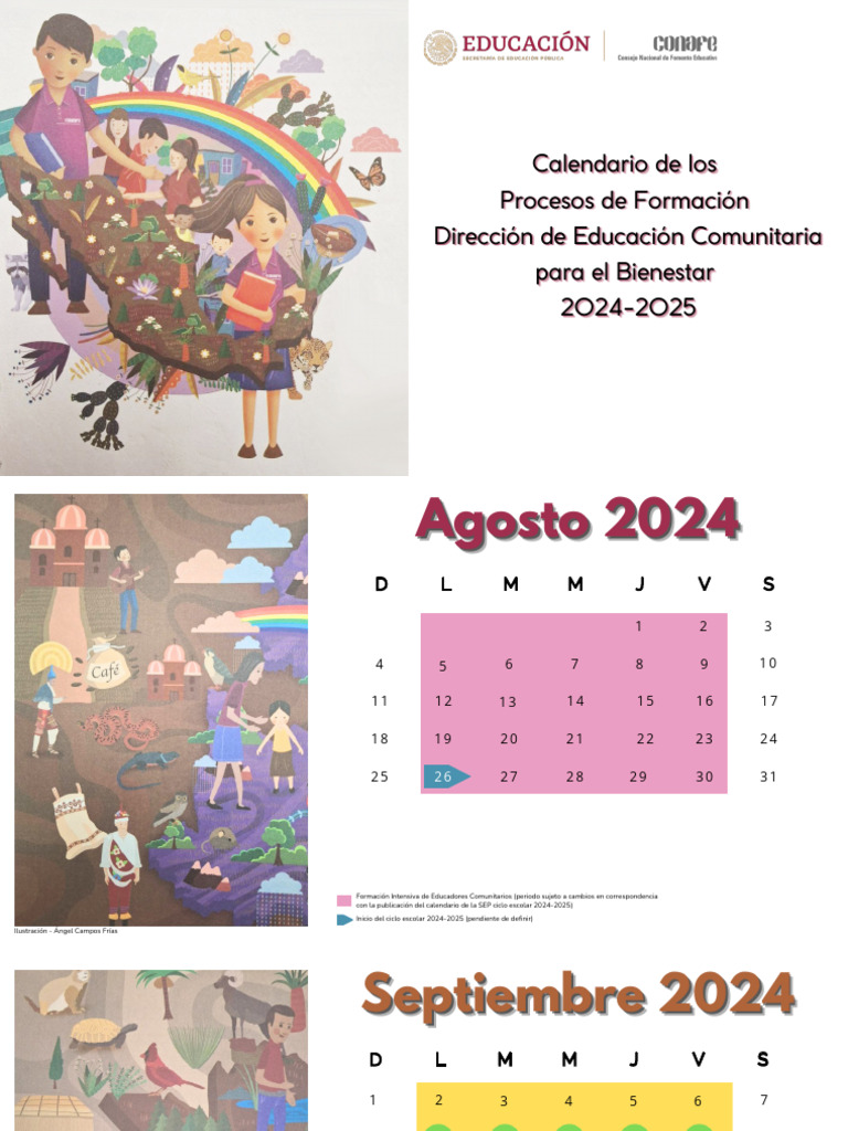 Calendario Procesos Formación DECB 2024-2025 | PDF