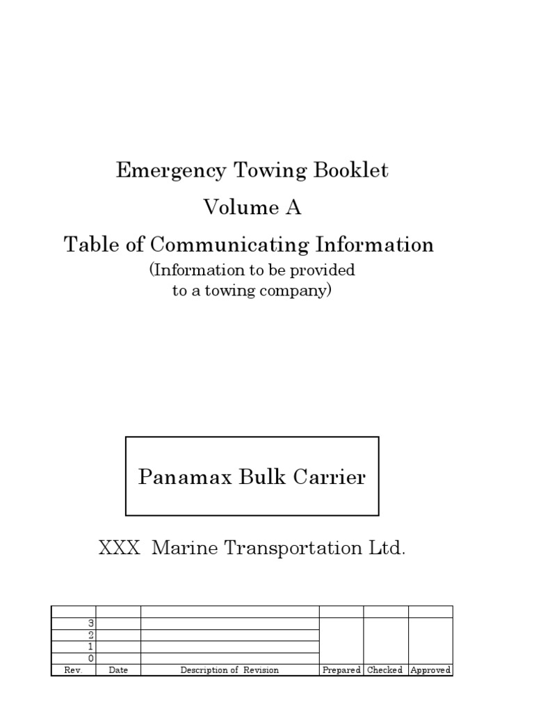 Emergency Towing Booklet | PDF | Ships | Radio