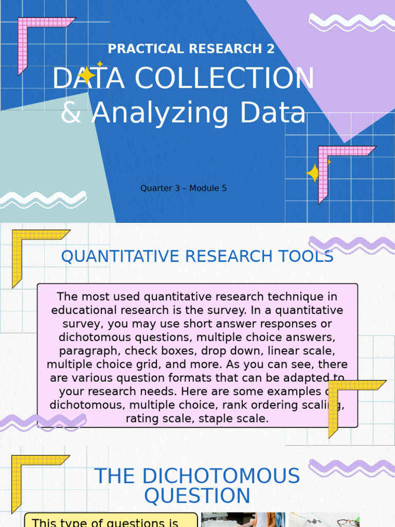 PR2 Quarter 3 - Module 5 Data Collection & Analyzing Data | PDF | Chart | Pie Chart