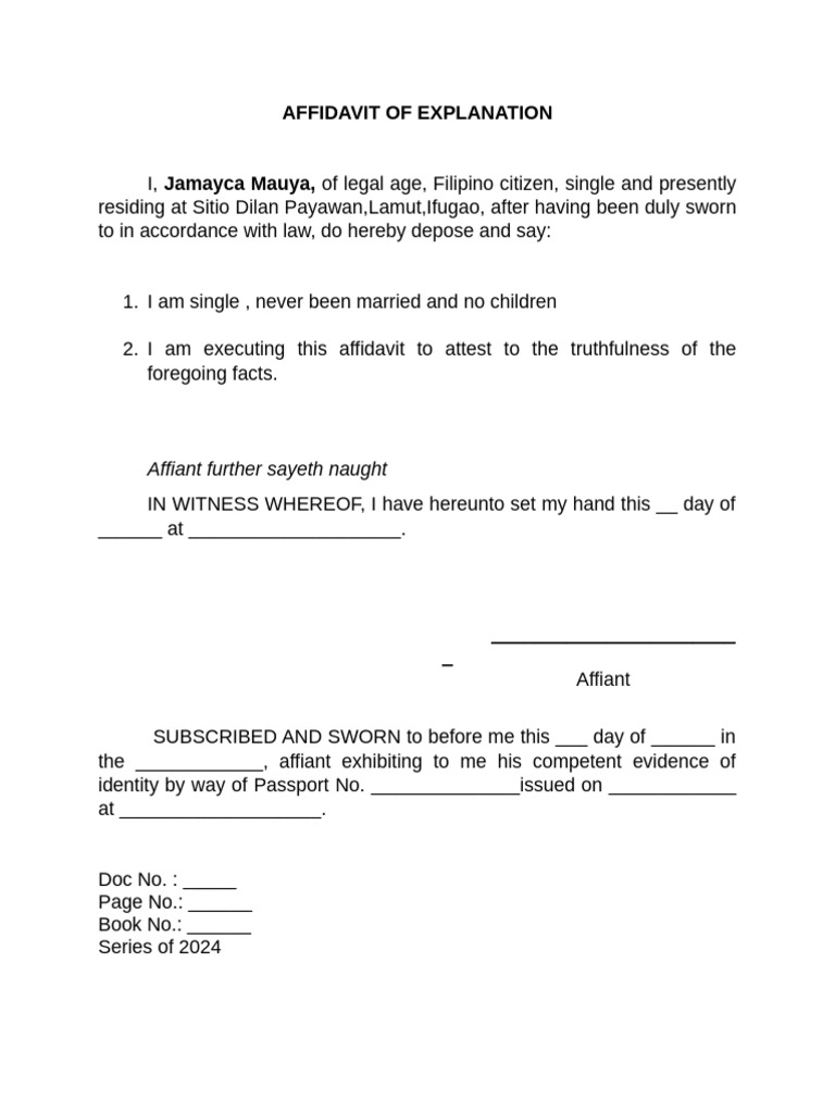 Affidavit of Marital Consent | PDF