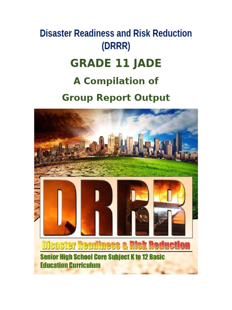 Cover Disaster Readiness and Risk Reduction | PDF