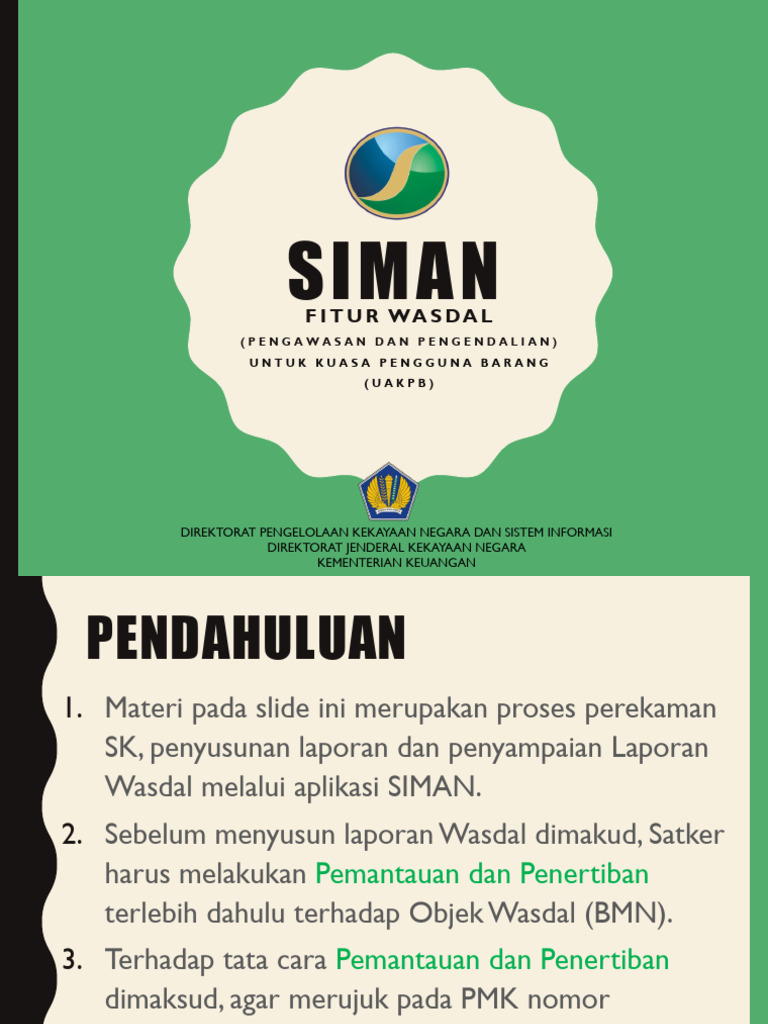 Materi Siman Wasdal BMN | PDF