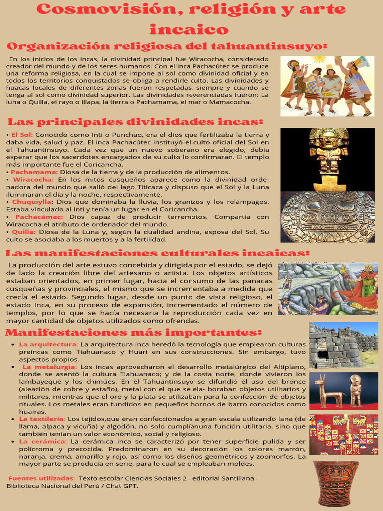 Cosmovisión, Religión y Arte Incaico | PDF | Imperio Inca