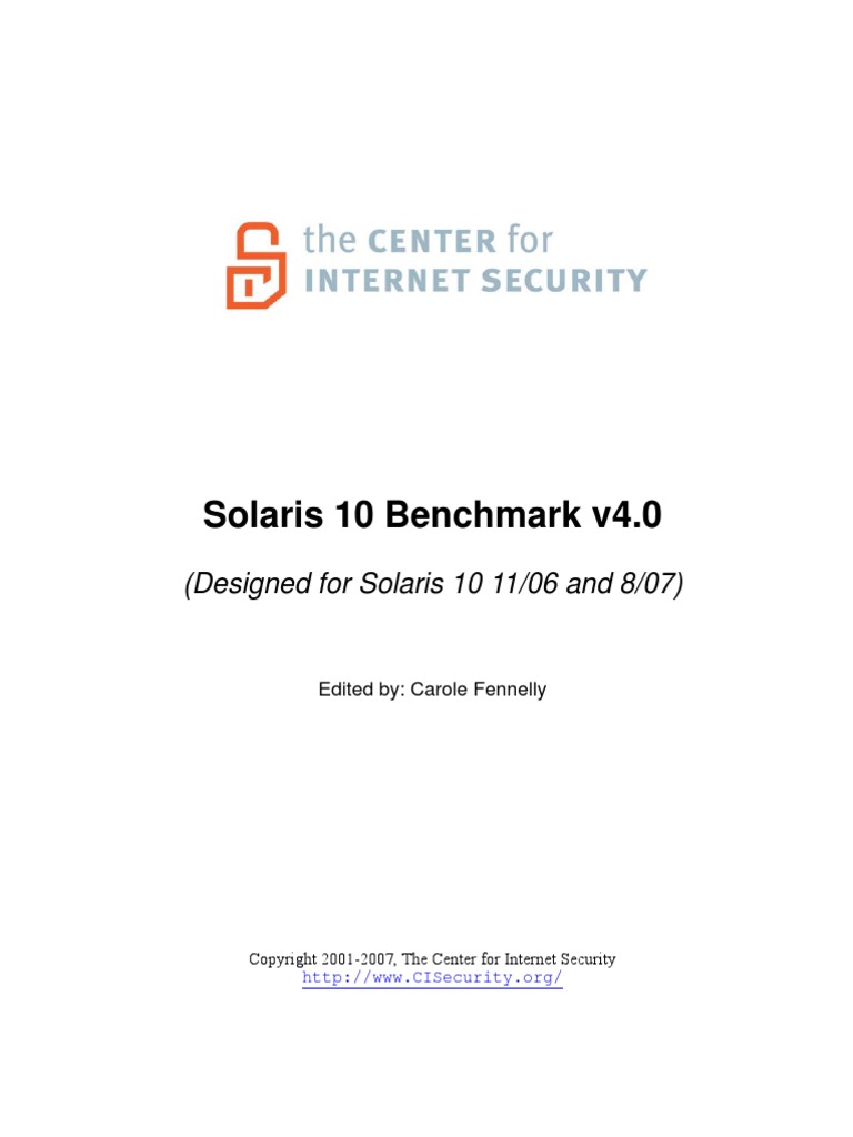 CIS Solaris 10 Benchmark v4 | PDF | Operating System | Command Line Interface