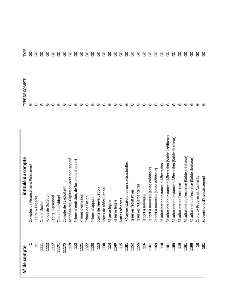 Plan-Comptable-Marocain-Excel - Xls - Google Sheets | PDF
