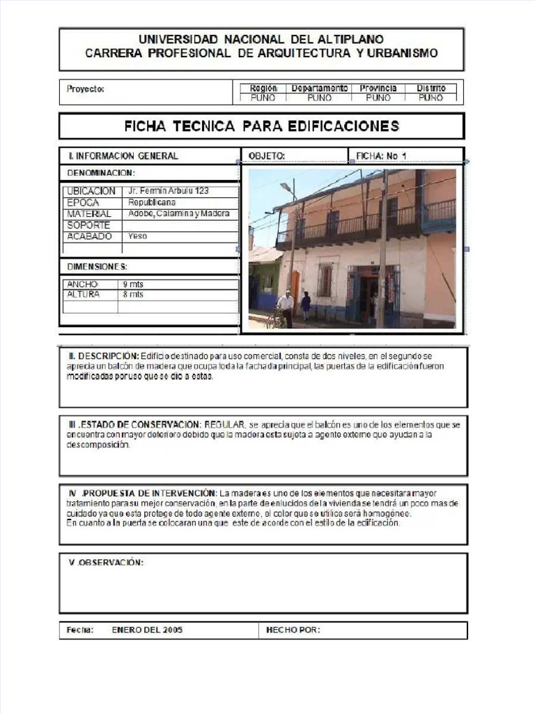 PDF Ficha Tecnica de Construcciones Compress | PDF