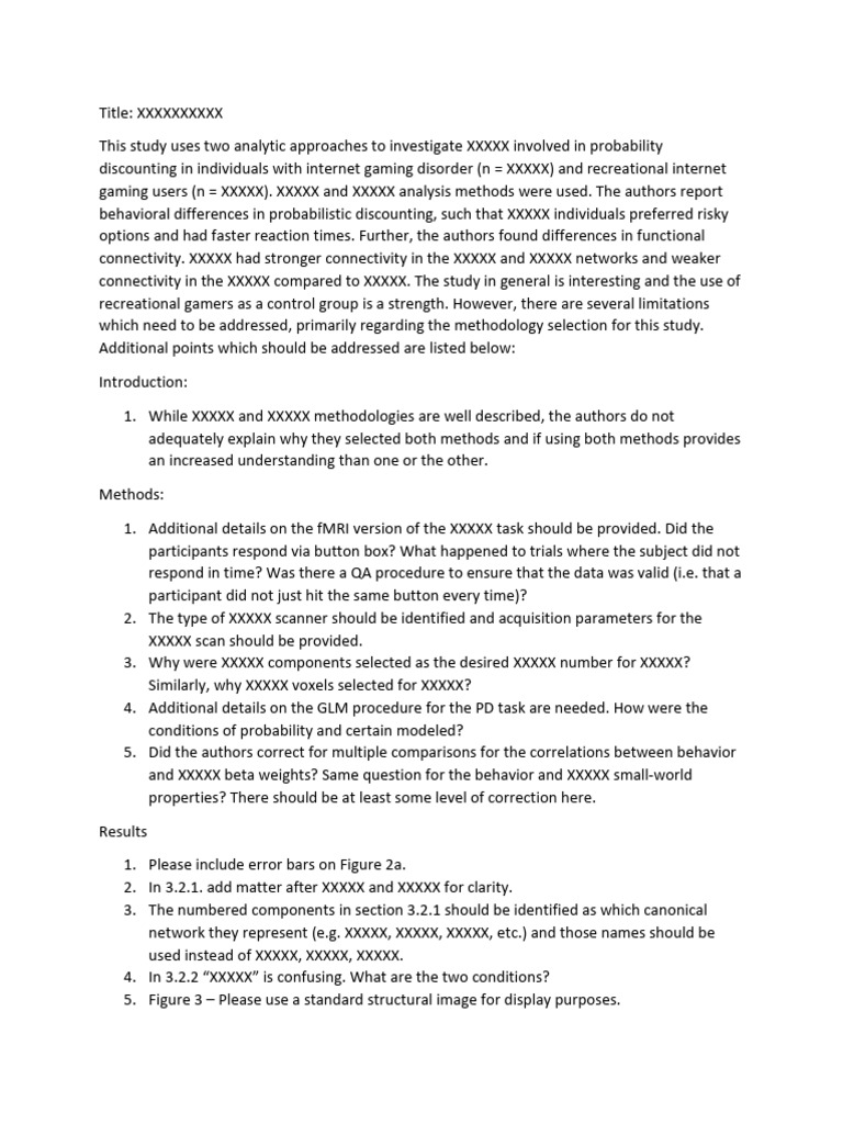 Manuscript Review Sample #3 Spring2019 | PDF | Functional Magnetic ...