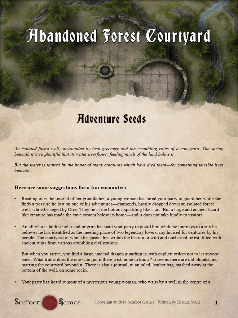 Abandoned Forest Courtyard Adventures | PDF