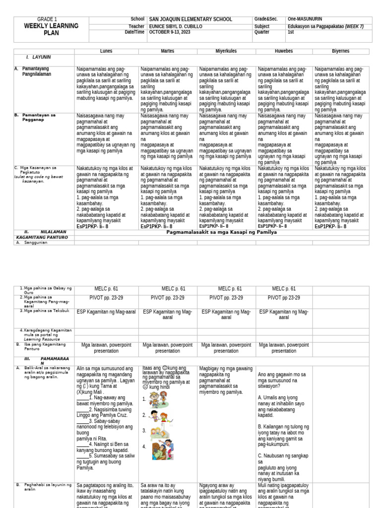 Esp1-Dll-Q1-Week 7 | PDF