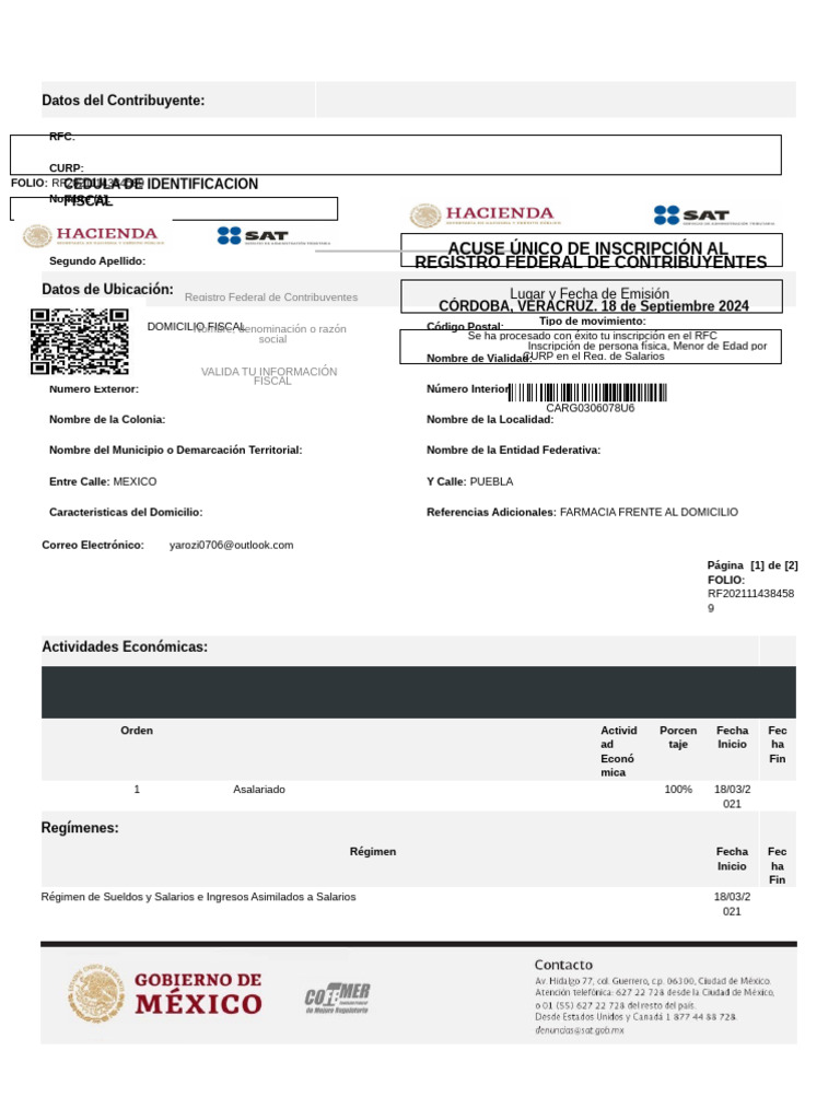 RFC Editable PDF | PDF | Gobierno