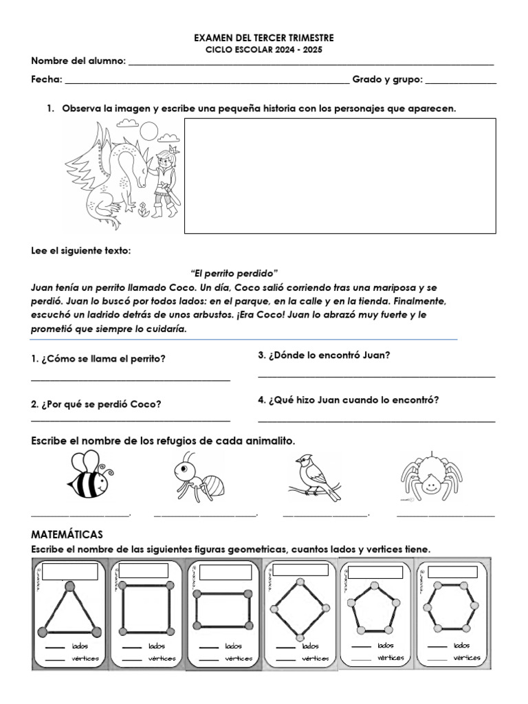 Examen 3er Trim. Alfabeticos | PDF | Matemáticas