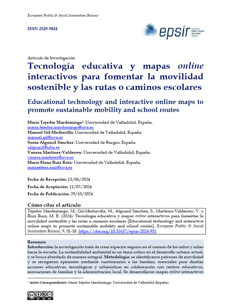 Mapas Interactivos para Rutas Escolares | PDF | Sustentabilidad ...