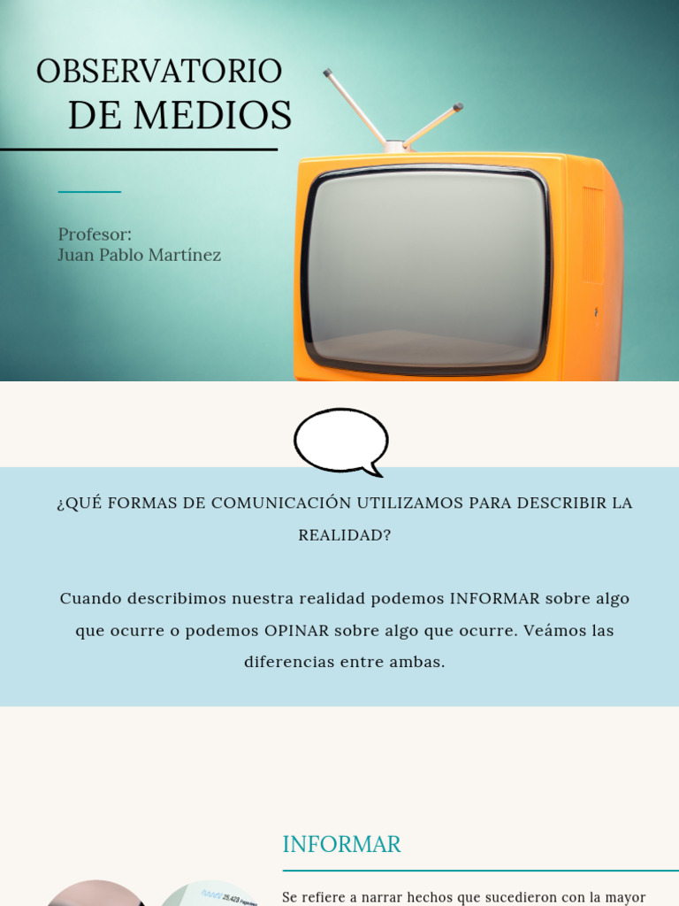 Diferencias entre informar y opinar | PDF