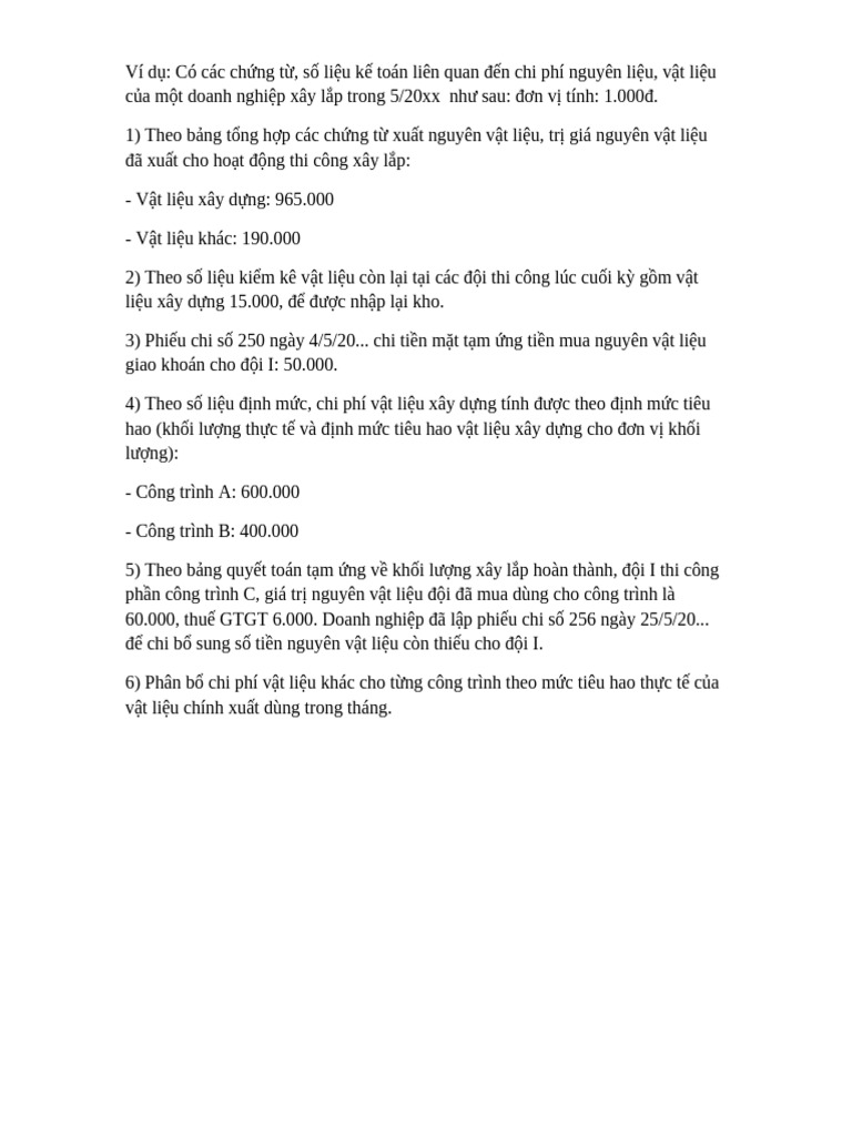 bài tập nvl | PDF