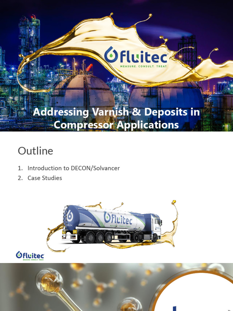 DECON: Varnish Control in Compressors | PDF | Motor Oil | Lubricant