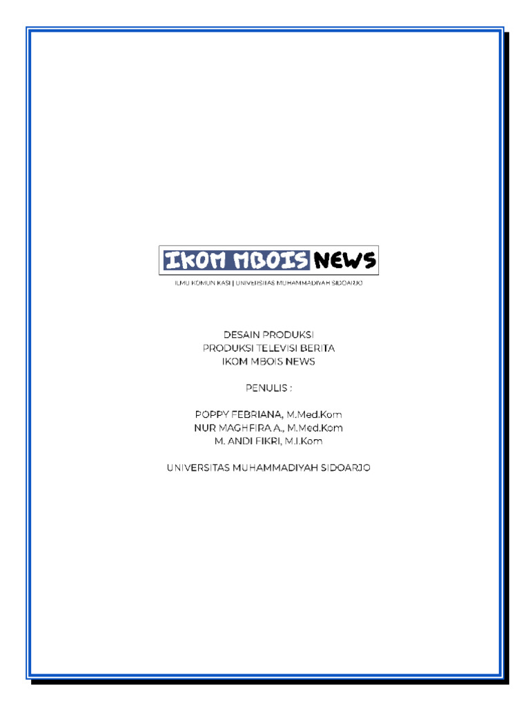 Program Soft News IKOM MBOIS News | PDF