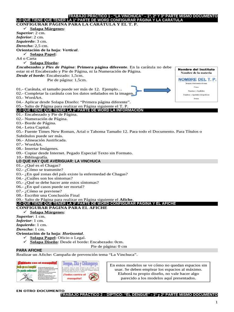 Crear Un Diptico y Triptico Consignas | PDF